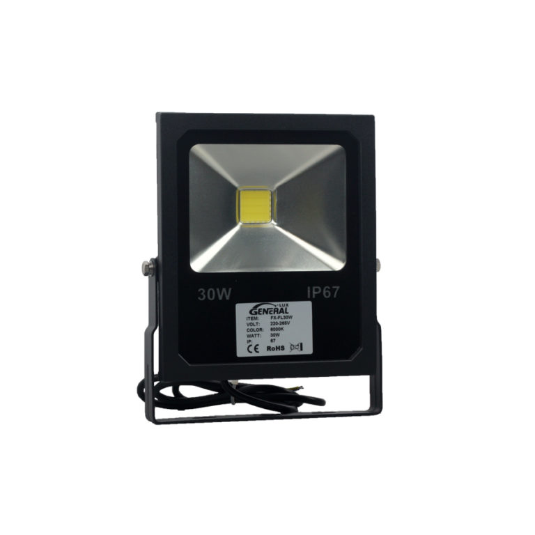 30W LED Flood Light 6000K,Cool White IP67 – General Lux